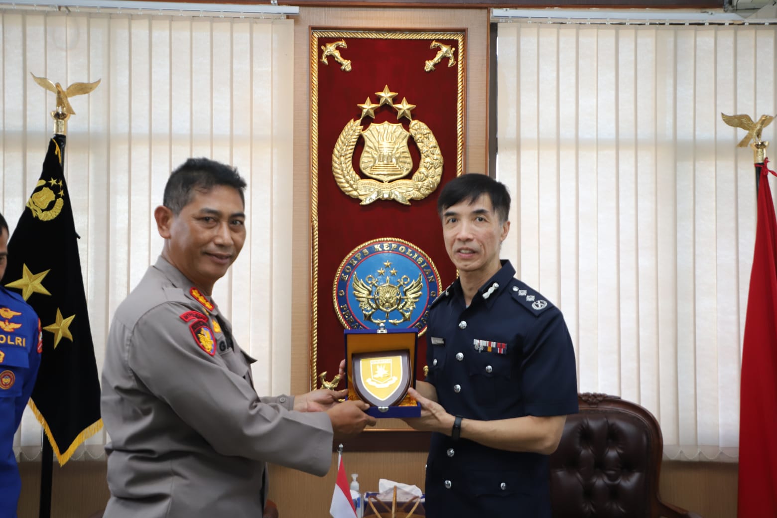 “Kunjungan Commander of Singapore Police Coast Guard (SPCG) ke Mako Korpolairud Baharkam Polri ...